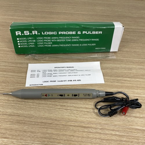 RSR Electronics Logic Probe Model 611 TTL/CMOS MEMORY/PULSE 20MHz w/Manual | eBay