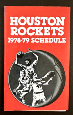 Houston Rockets 1978-79 NBA pocket schedule - Gulf Oil | eBay