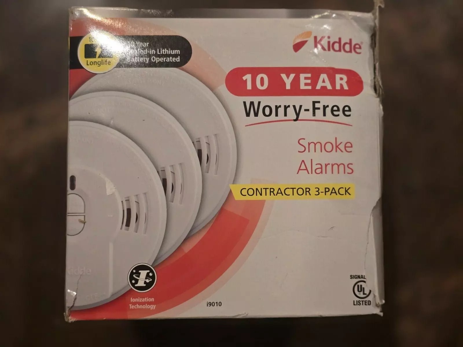 3-Pack Kidde i9010 10 Year Battery Powered Smoke Detector 2/24 ...