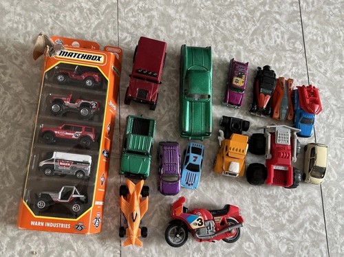 Mixed Vehicle Toy Cars Trucks Lot Tonka Tootsie Matchbox Diecast ...