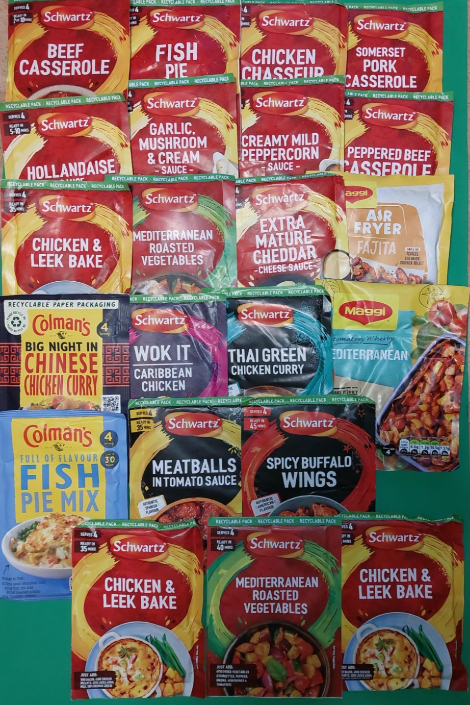 Schwartz / Colmans Packet Mixes x 22 Packets~SEE DESCRIPTION~FREE ...