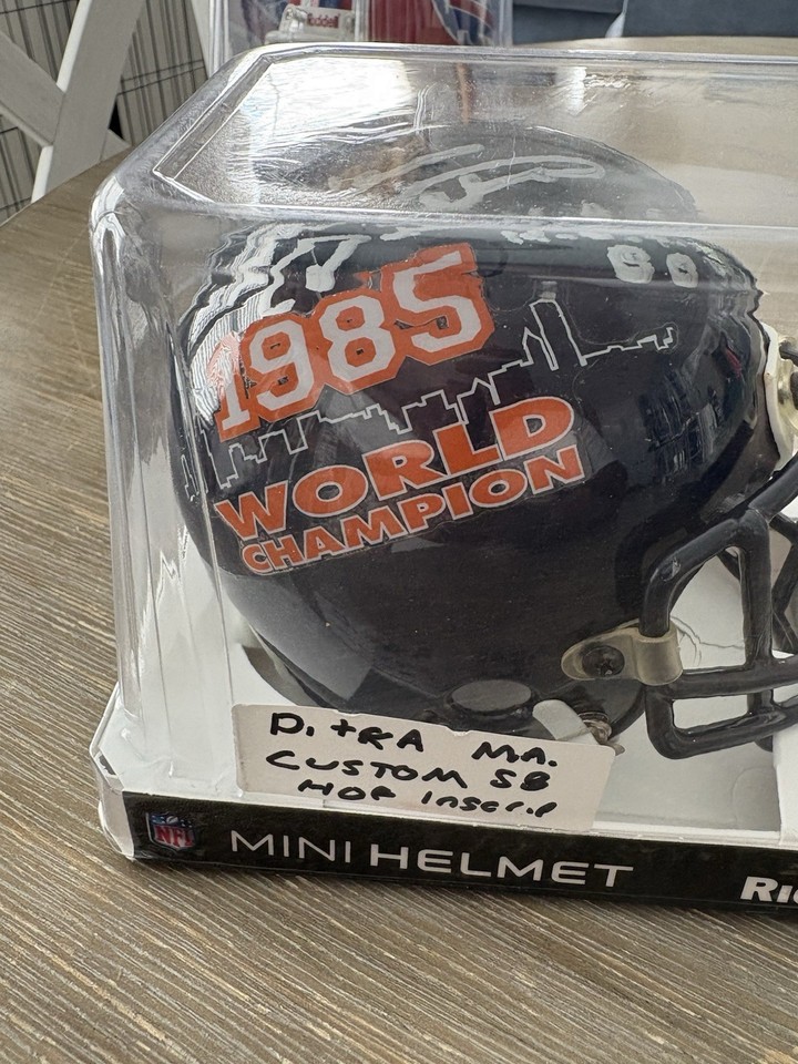 Mike Ditka, Bears World Champions, Authentic Mini Helmet Signed | eBay