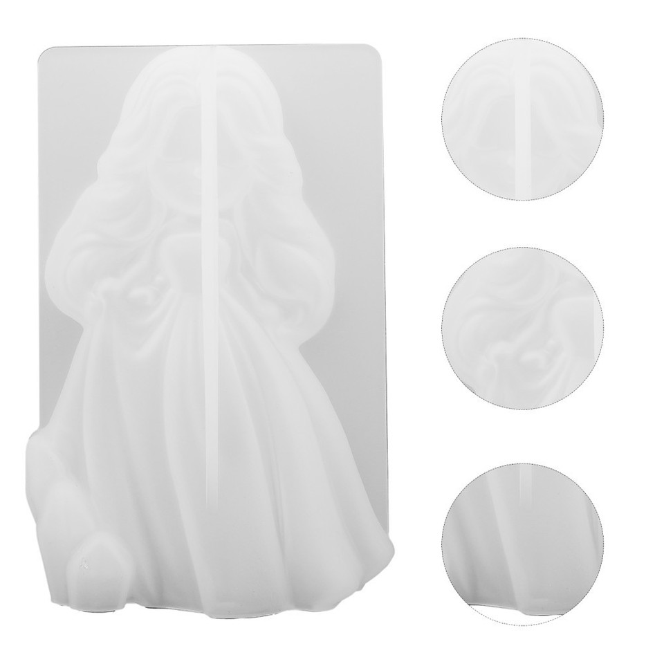 Princess Shaped Silicone Mold for Candles Soap Making Molds Wax Melt ...