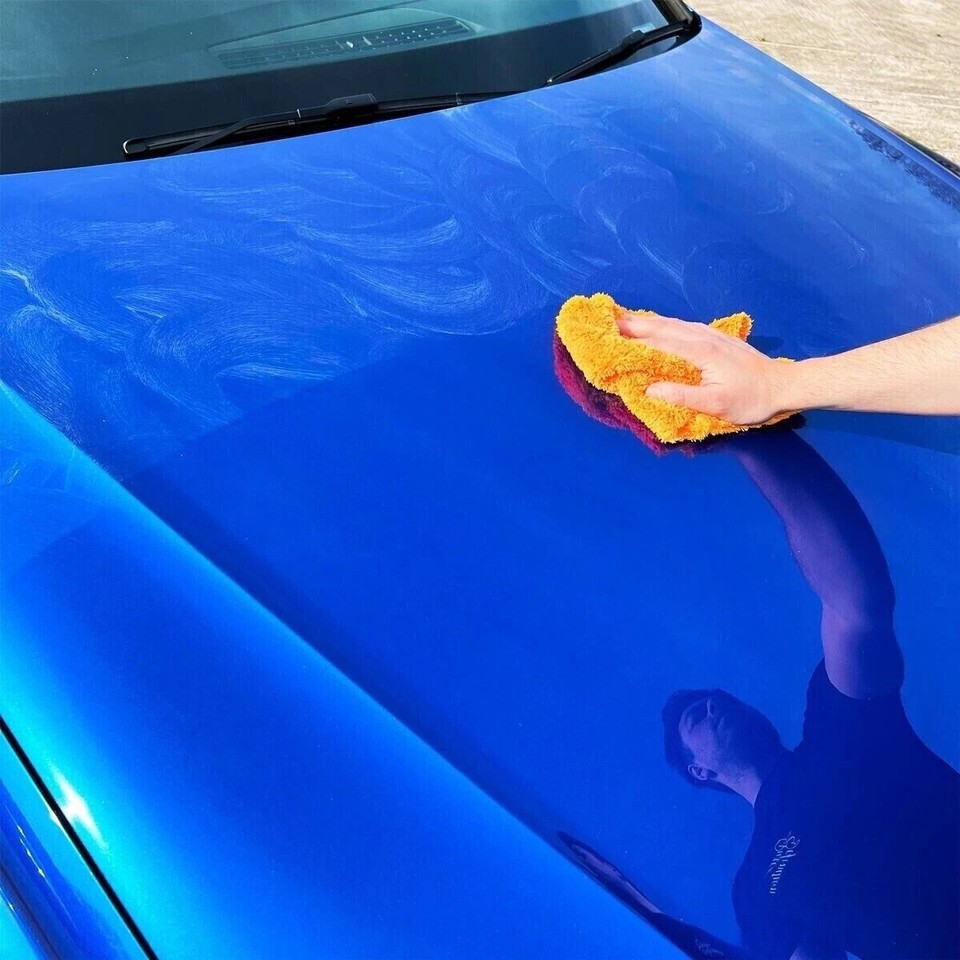 10x Edgeless Microfibre Cloths Flawless Microfiber Car Detailing Wash ...