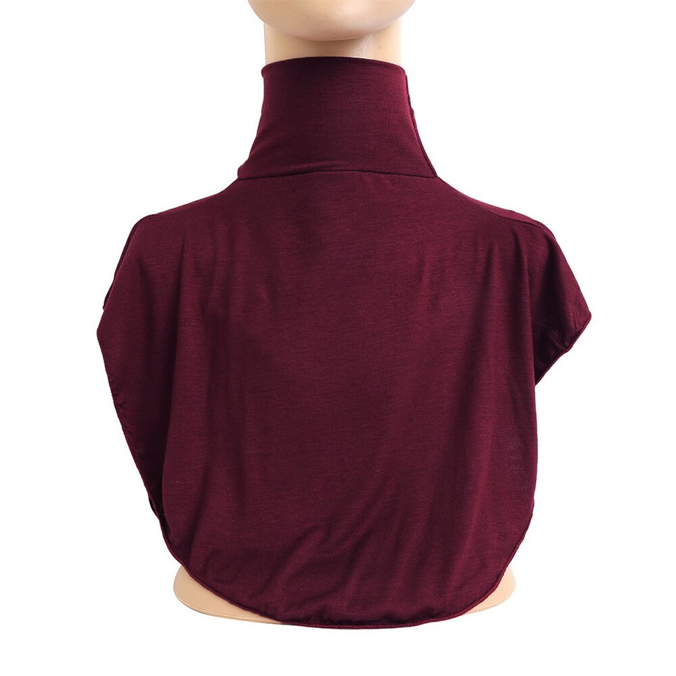 Islamic Neck Cover Fake Collar Women Muslim Full Cover Turtleneck Half ...