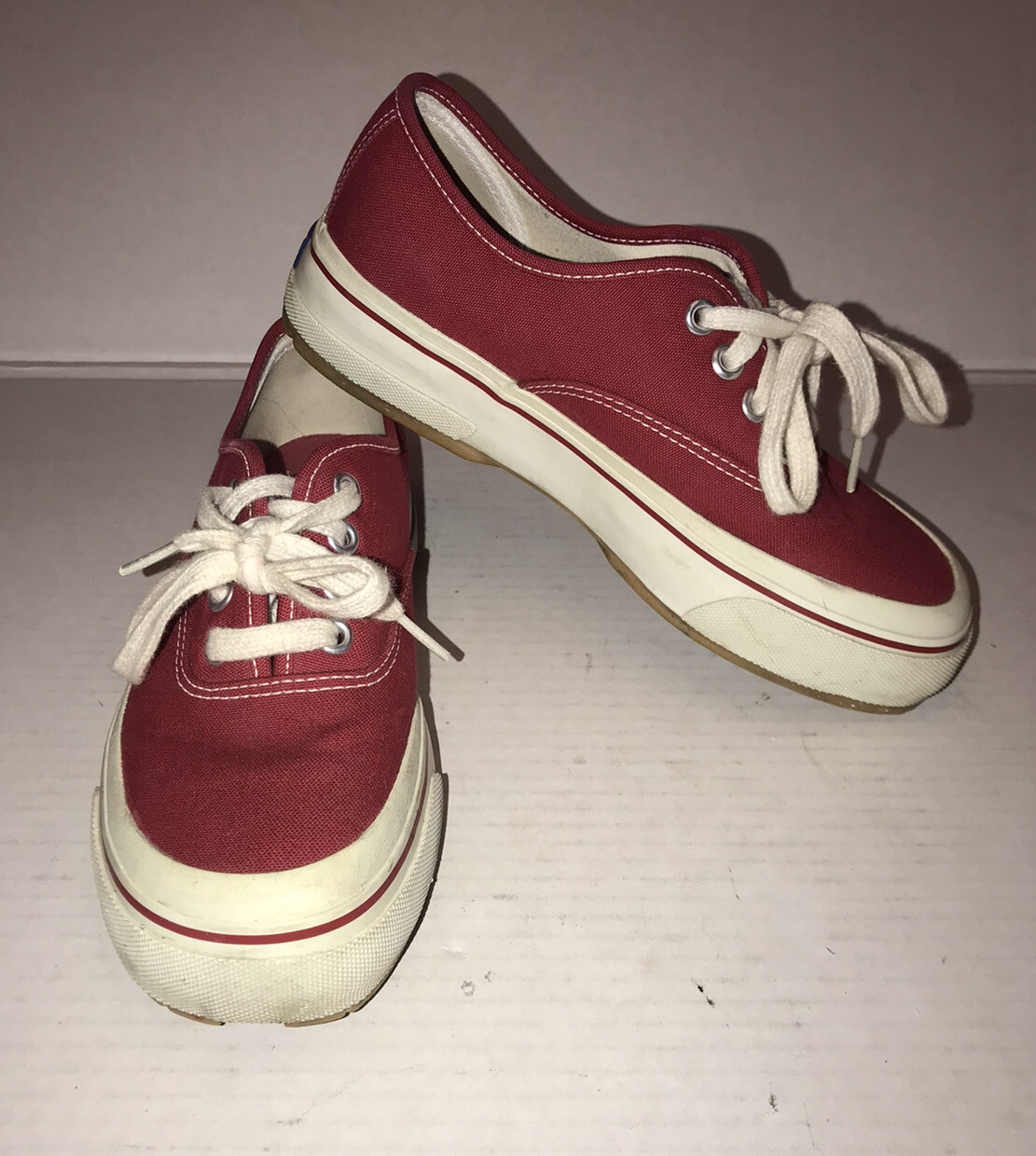 Vtg Red Keds Sport Tennis Shoes Sneakers sz 6 Chunky Sole | eBay