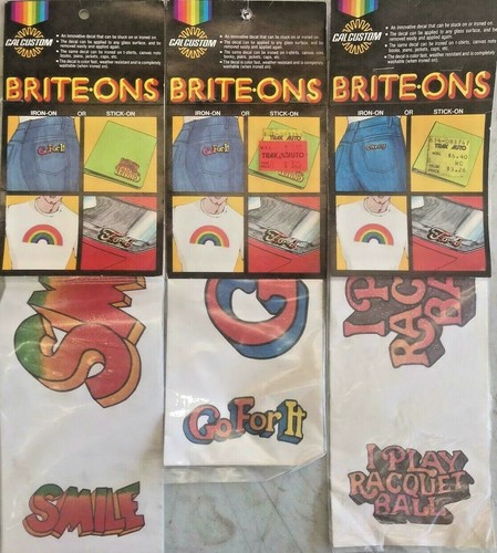 Cal Custom - Iron On or Stick On - Weatherproof Washable Decals - Glass ...