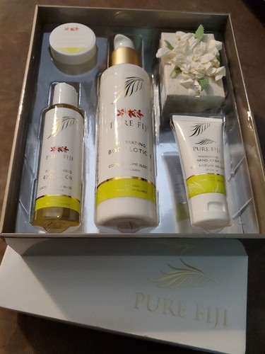 Pure Fiji Coconut Lime Blossom Gift Set 5 Piece NIB | eBay