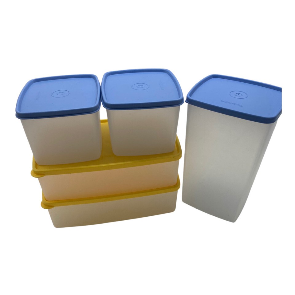 Tupperware Vintage Square-Round Freezer Containers Rectangle, Medium ...