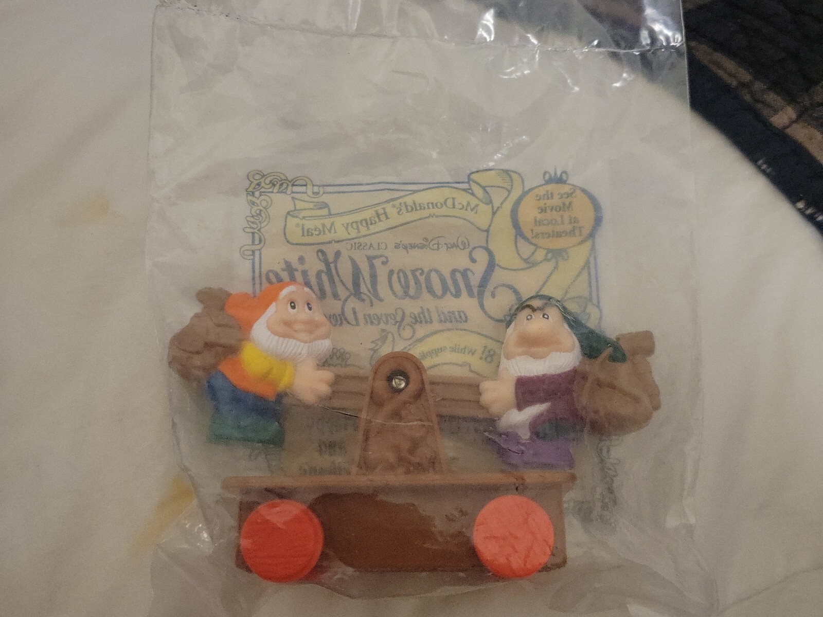 1992 HAPPY & GRUMPY TOY McDonald's Happy Meal Disney Snow White | eBay