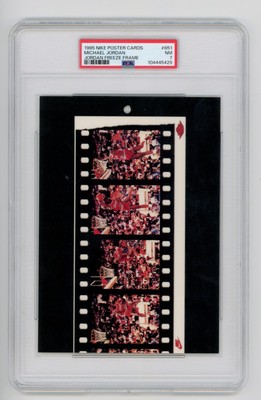 1984 Nike 5x7 Poster Cards Michael Jordan FREEZE FRAME PSA 7 NEAR MINT ...