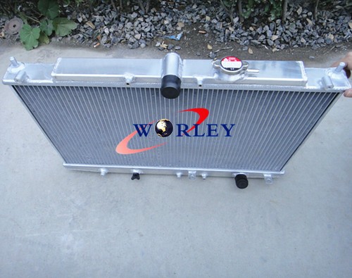 Aluminum Radiator & fans for HONDA ACCORD SIR/SIRT CF4 MT 1998-2002 98 ...