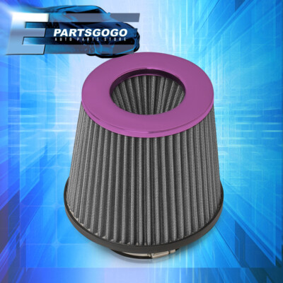 For Toyota 4" Mesh Air Cold Short Intake Filter Dry Cone Aluminum ...