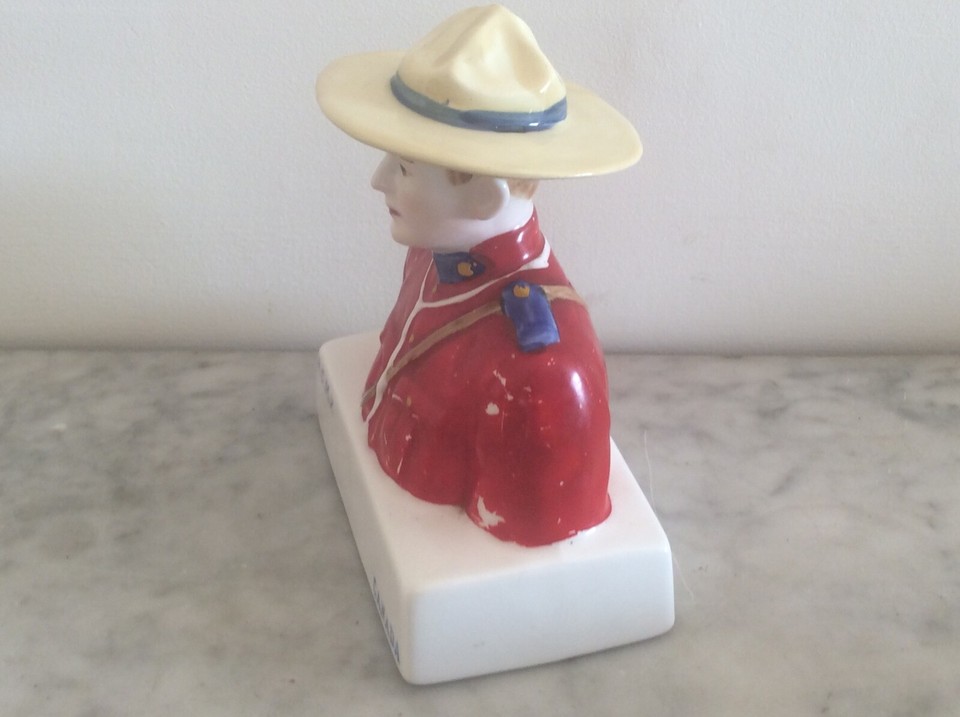 Vintage Canadian Mountie Police Ceramic Money Box Coin Bank Made in ...