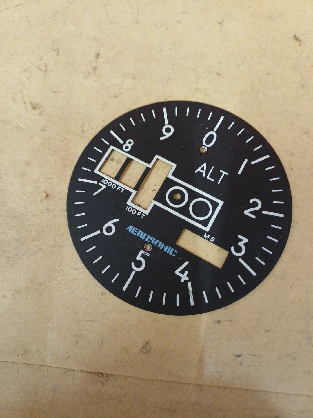 Aircraft Parts various COCKPIT INSTRUMENT PANEL ALTIMETER FACE PLATE ...