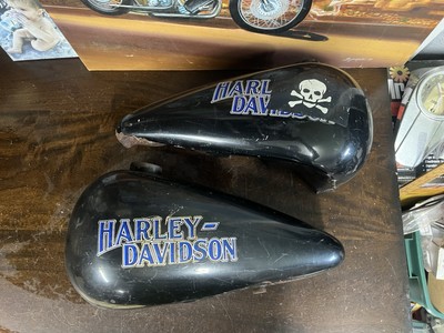 OEM Harley Davidson Shovelhead Panhead Split Fat Bob Gas Tanks 5 Gal ...