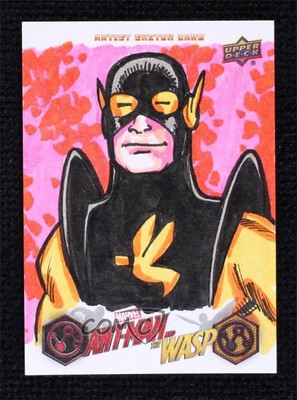2018 Upper Deck Marvel Ant-Man & The Wasp 1/1 Nick Justus Auto Sketch ...
