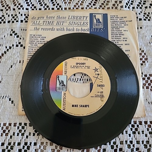 Mike Sharpe 45 RPM - Spooky / With A Little Help From My Friends ...