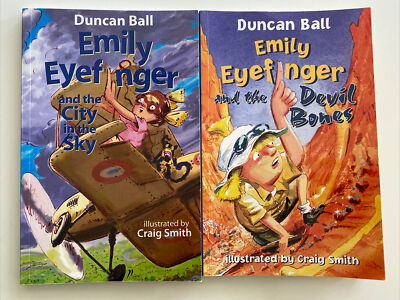 2 Emily Eyefinger Books: City In The Sky & Devil Bones by Duncan Ball ...