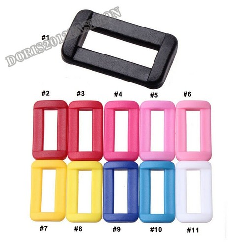 20mm Plastic Rectangle Square Ring Buckles Loop Backpack Bag Strap Pet ...