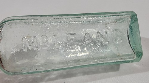 Old Antique McLean's Volcanic Liniment Oil Medicine Bottle | eBay