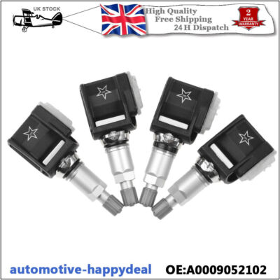 4X FOR Mercedes Benz E Class C Class W213 TPMS Tyre Pressure Sensor ...