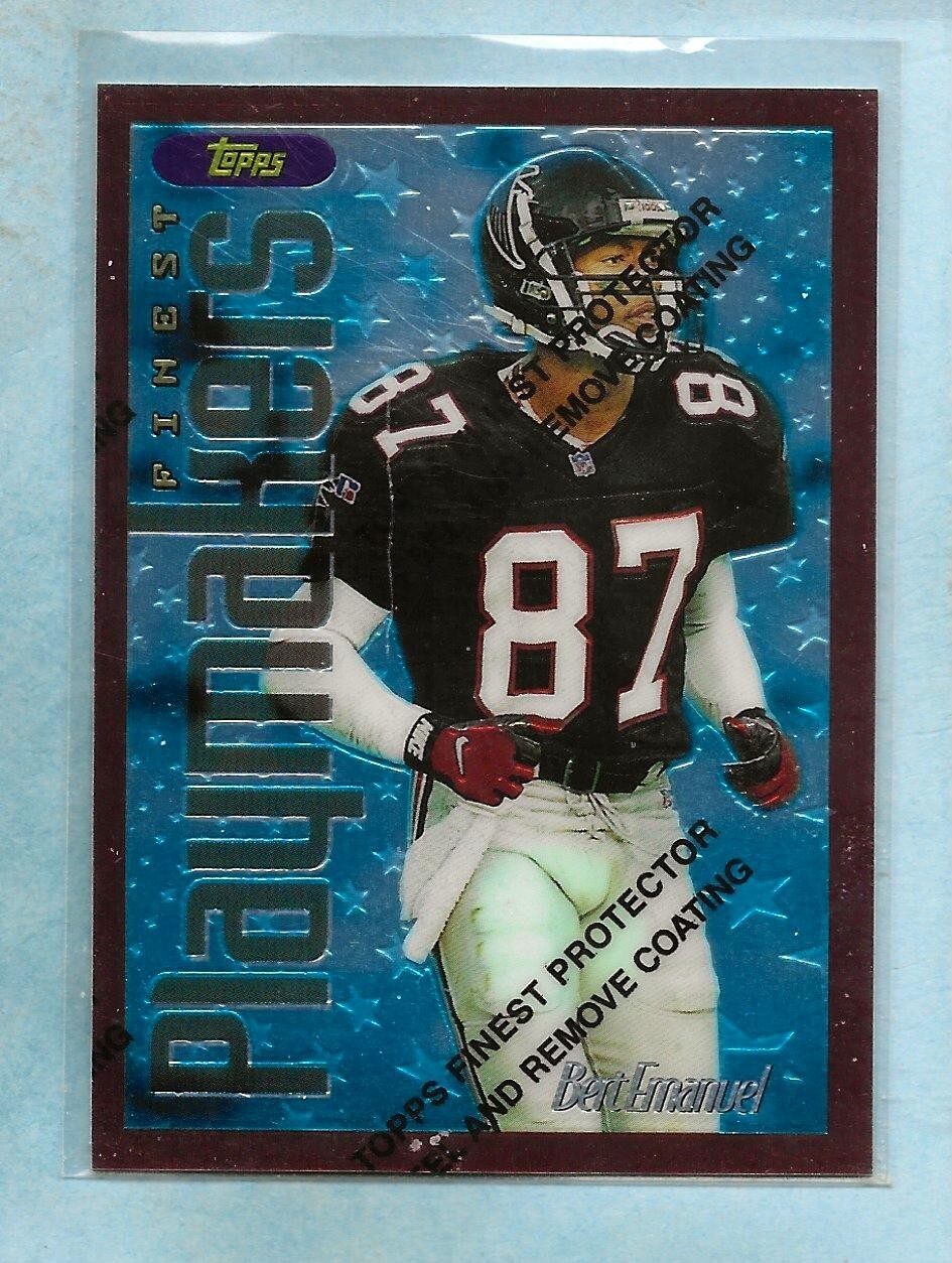 BERT EMANUEL - 1996 Topps Finest "Playmakers"- #60 - Falcons - Comb ...