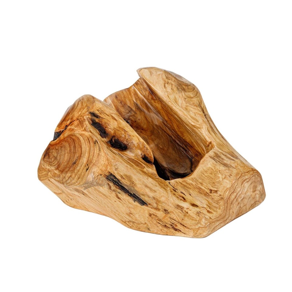 Natural Hand Carved Root Wood Wine Bottle Holder Natural Edge Bottle ...