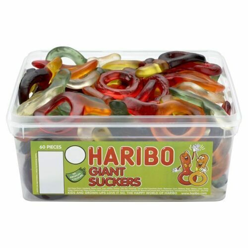 1X FULL TUB HARIBO GIANT DUMMIES Pick N Mix RETRO SWEETS Candy Birthday ...