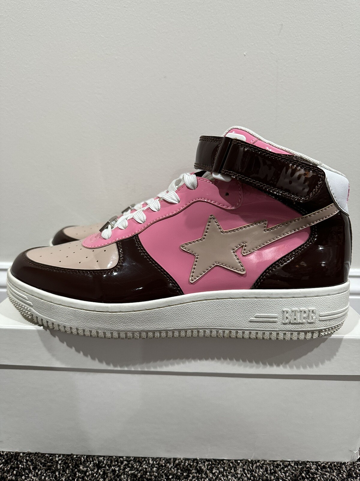A Bathing Ape Bapesta High-Top Brown Pink Bape Sneaker 2020 | eBay