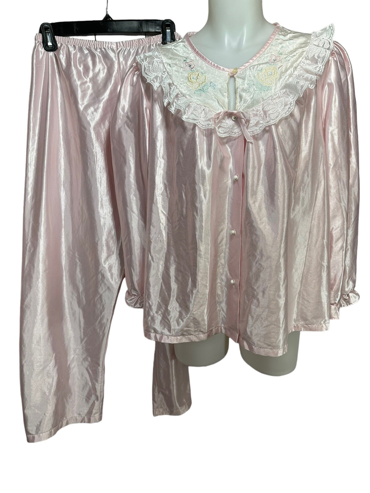 Vintage Sears Apostrophe Pink Liquid Satin Prairie Co… - Gem