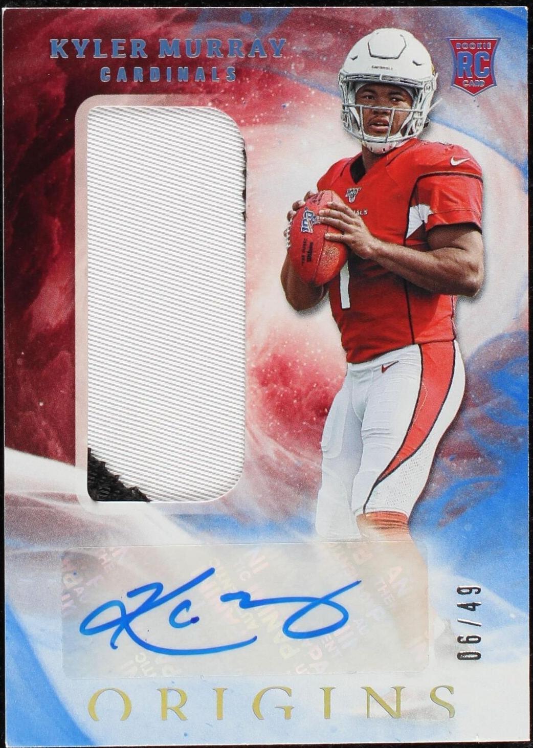 2019 Panini Origins - Rookie Jumbo Patch Autographs Kyler Murray #102 ...