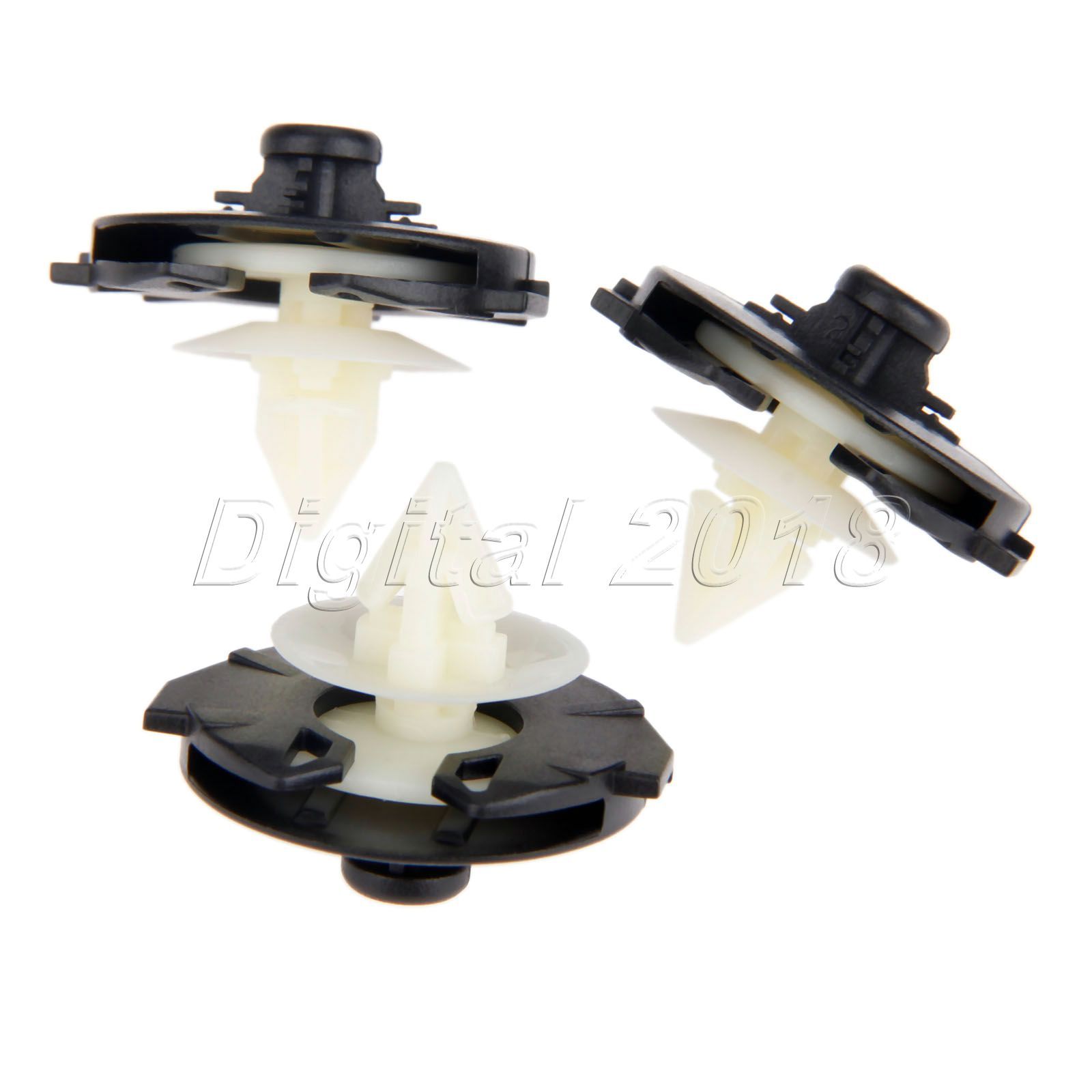 10X Plastic Car Door Panel Clips Fastener Rivets Fit For Polo 6N ...