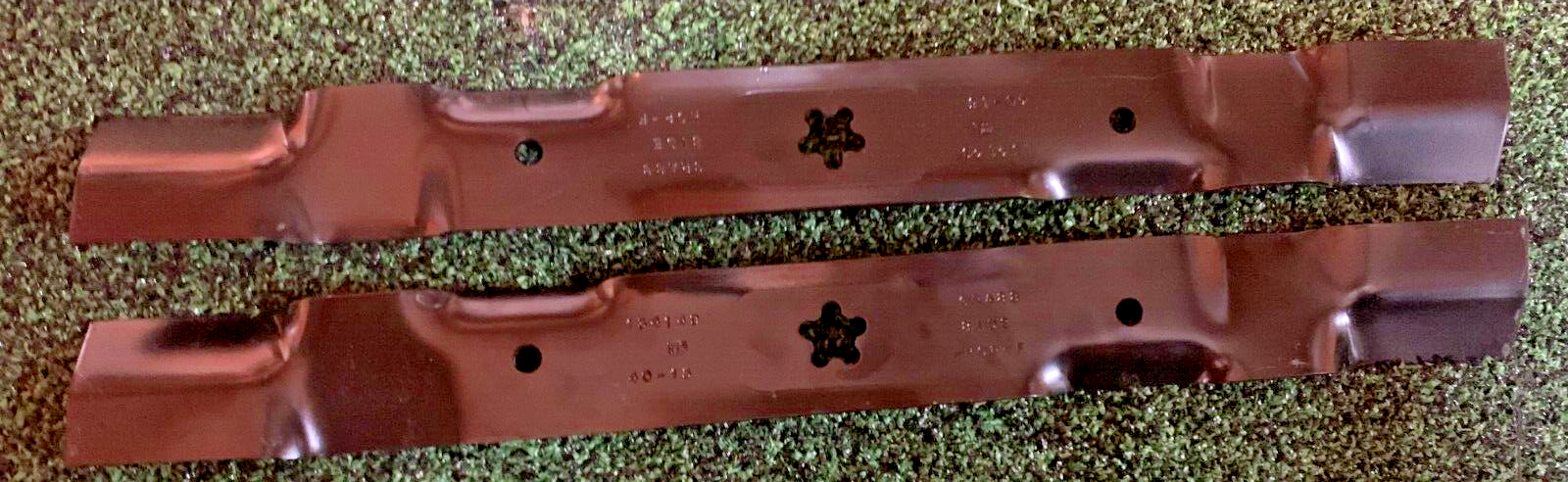 2 ELITE HUSQVARNA OEM XHT 42" 3-N-1 Blades 134149 422719 24676 424752 ...