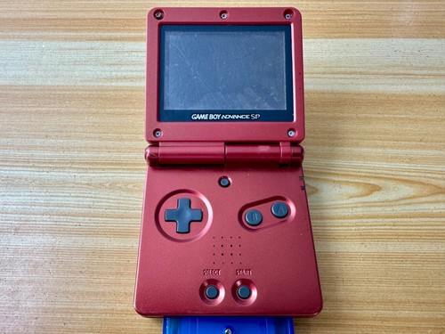 Nintendo Gameboy Advance SP AGS001 Flame Red Handheld System Console ...