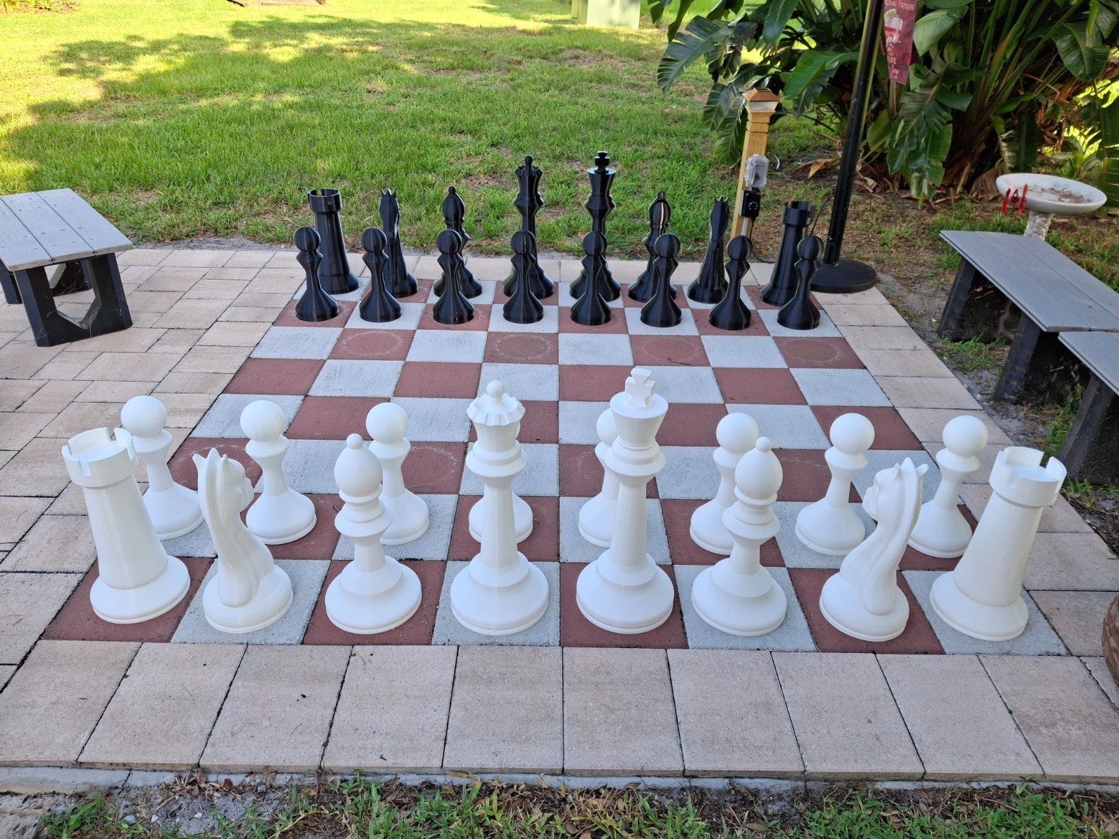 Giant 24 Inch Chess Set with 25-inch tall Kings Indoor outdoor s10 | eBay