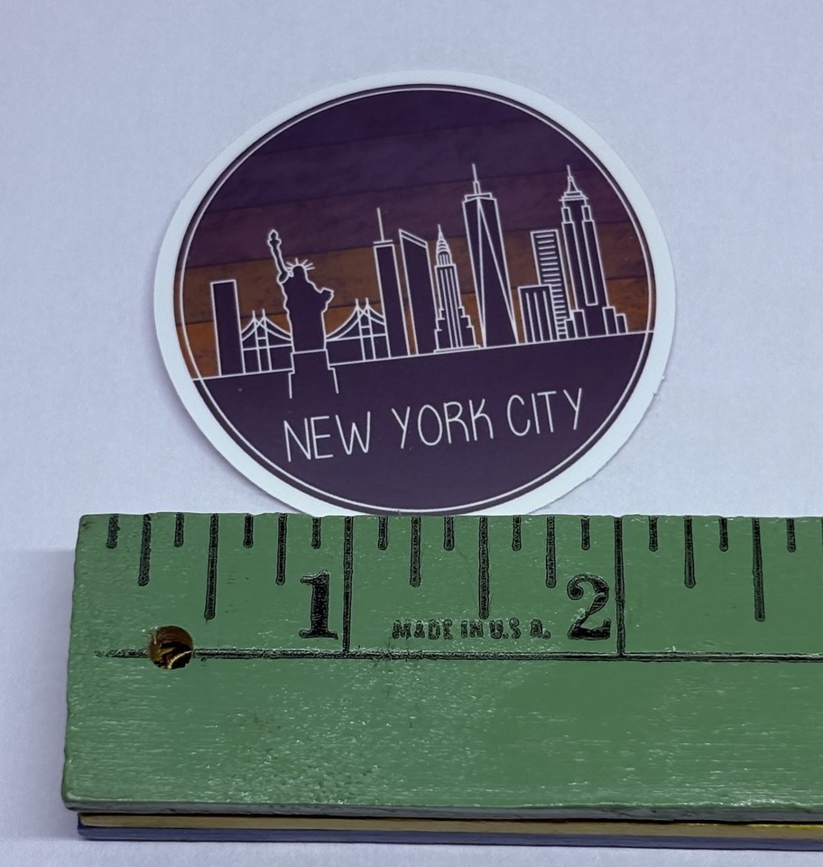 New York City Sticker Building Landscape Art Decal Vinyl Country ...
