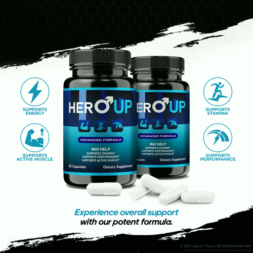 Hero Up Pills for Men, HeroUp Supplement for Male Health Support - 3 ...