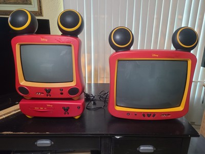 Disney MICKEY MOUSE CRT TV 13" & 20" DT1300-C w/DVD Player No Remote | eBay