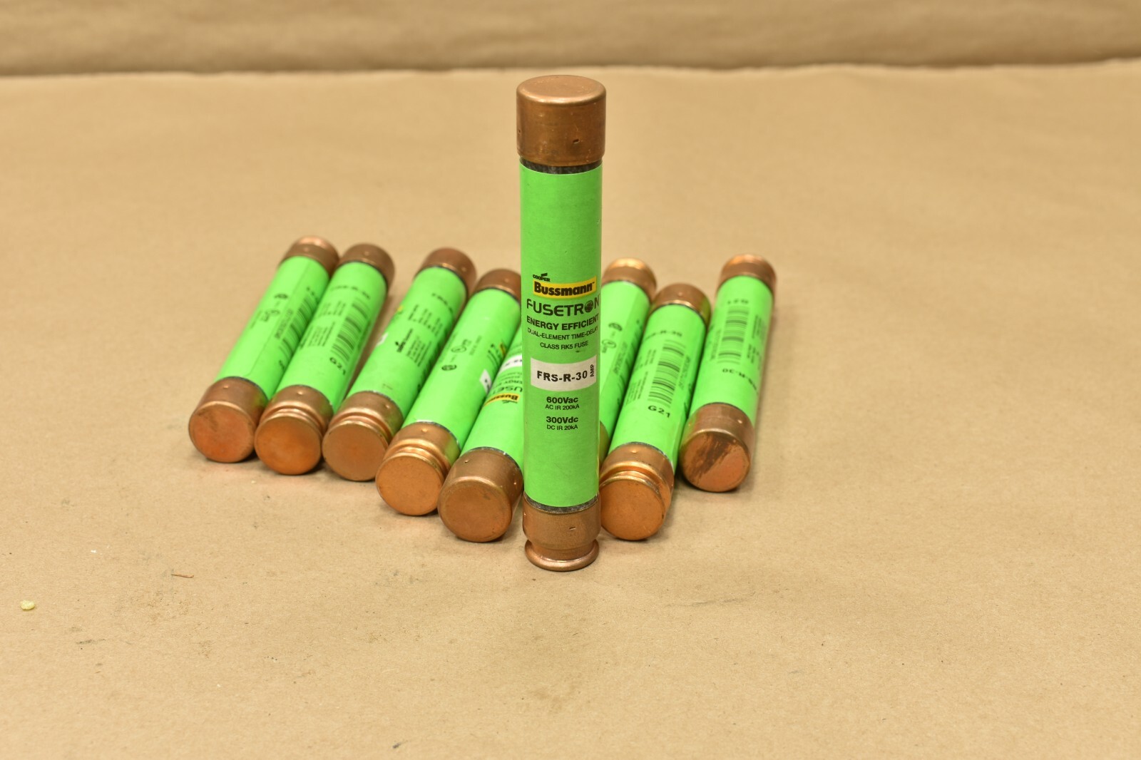 Lot Of 9 Bussmann FRS-R-30 ,30A Dual Element Time Delay 600Vac / 300Vdc ...