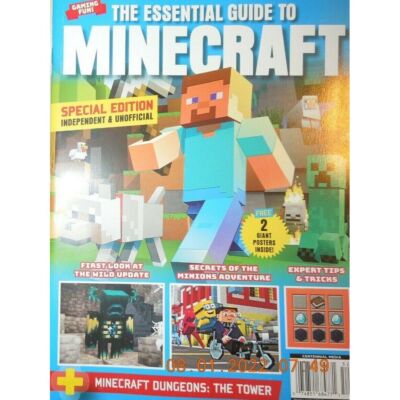 MINECRAFT essential guide 2 GIANT POSTERS expert tips & tricks WILD ...