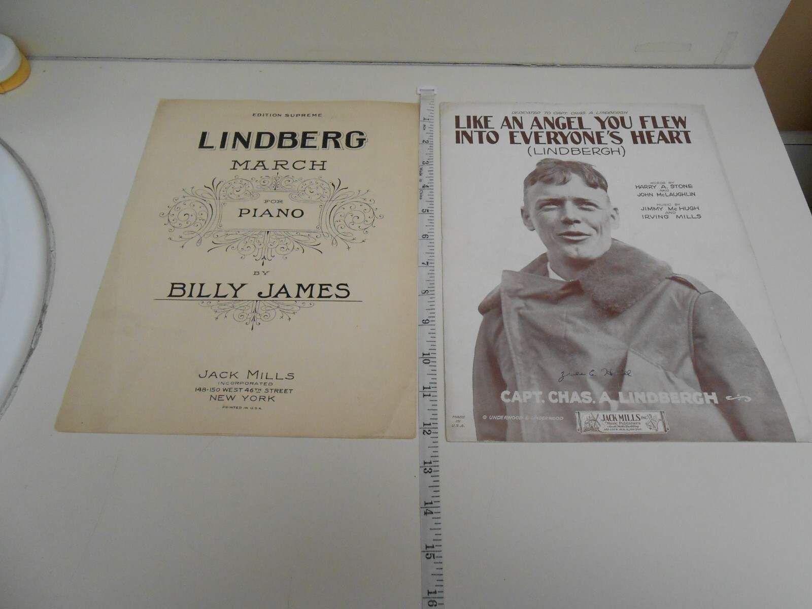 Lindberg March For Piano. Billy James. 1927. Jack Mills Sheet Music | eBay