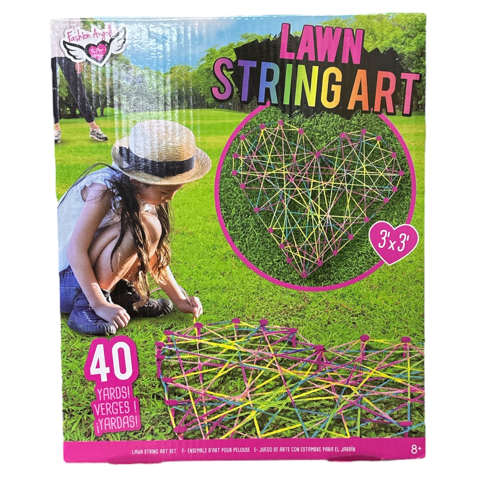 Fashion Angels Lawn String Art Kit Outdoor Activity for Kids Ages 8 and ...