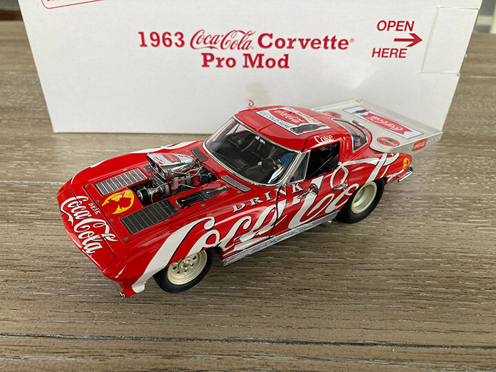 Danbury Mint Coca-Cola 1963 Corvette Pro Mod Die Cast Dragster | eBay