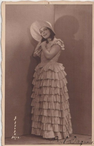 Artiste du Cabaret Mayol PAULE DAGREVE photographie ancienne music-hall ...