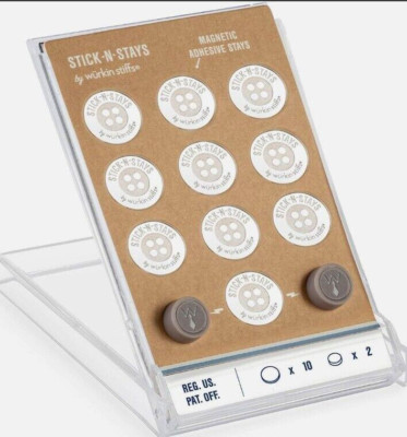 Stick-N-Stays magnetic collar stays by Wurkin stiffs for polo shirts 10 ...