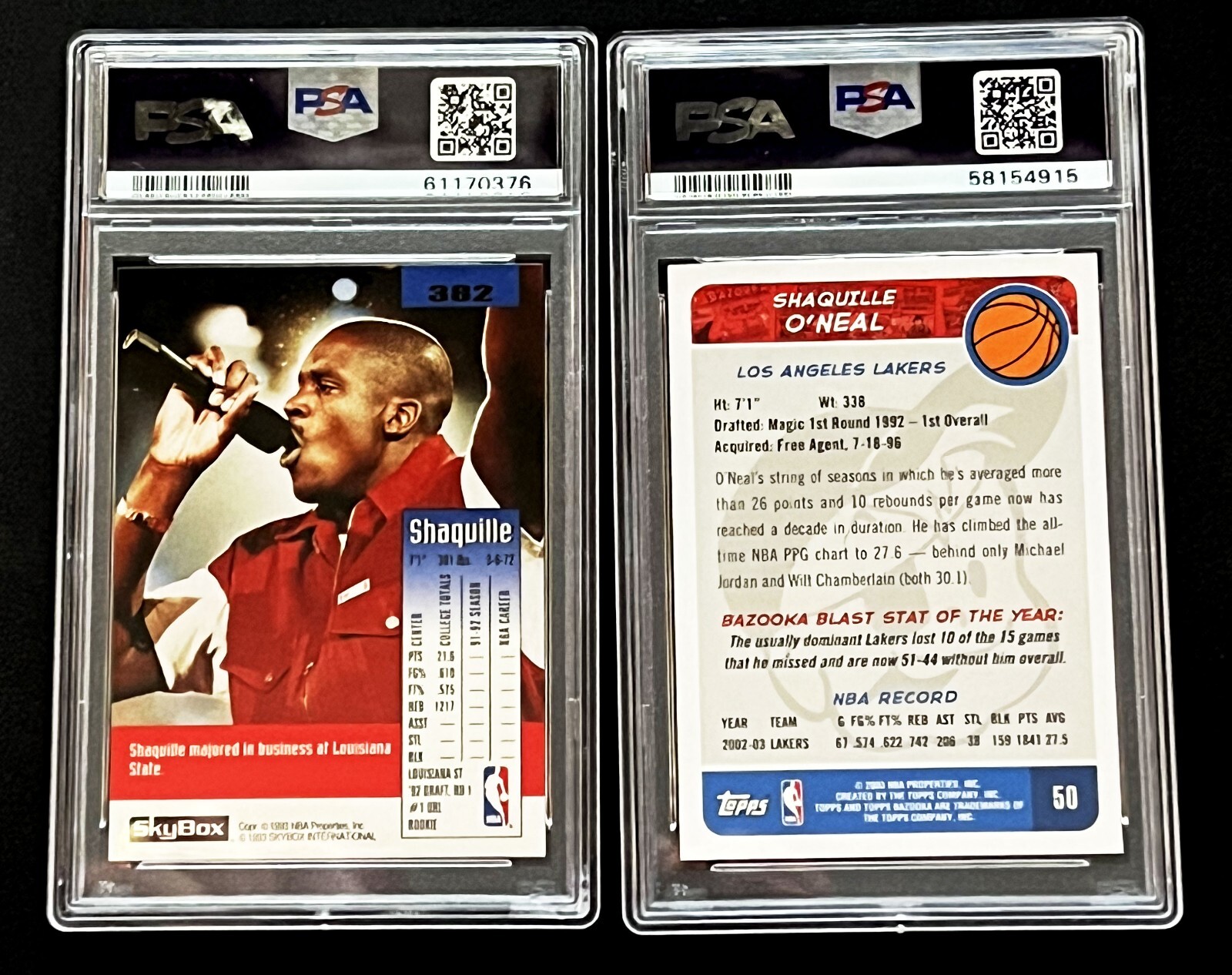 1992-2003 SHAQUILLE O'NEAL • PSA GRADED • BASKETBALL CARDS | eBay