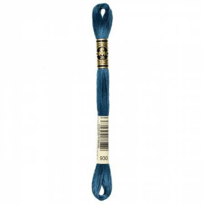 DMC Embroidery Floss Color Dark Antique Blue #930 | eBay