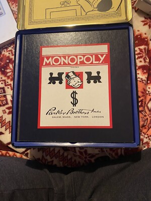 Parker Brothers Monopoly 1935 Commemorative Edition Complete Game Tin ...