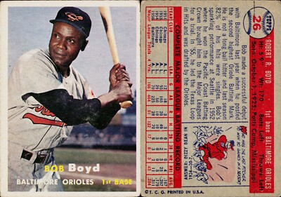 1957 Topps Baseball Card #26 Bob Boyd | eBay
